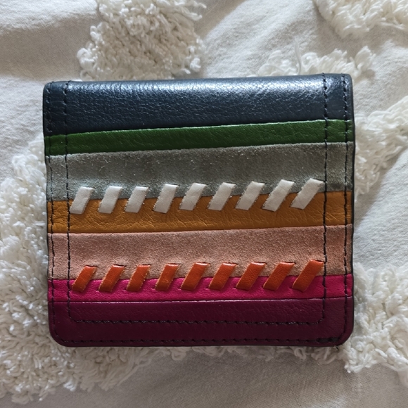 Fossil | Bags | Fossil Multicolor Leather Wallet Euc | Poshmark